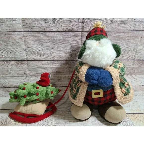 Gund | Toys | Gund Clausland Plush Santa And Sleigh Christmas Tree ...